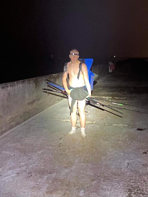 Riley F walks of the east trouserless -tradition they told him- pic by ...